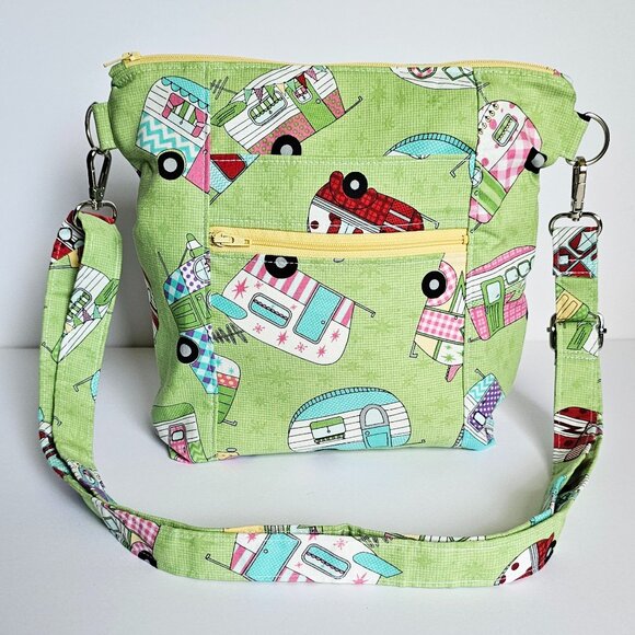 Made Under Moonlight | Bags | New Green Rv Camper Camping Crossbody ...